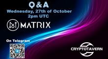 with cryptotavernchadwin: hello matrix community, today is ag