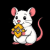 White Rat WR logo