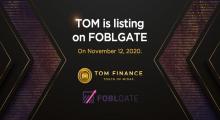 De-Fi 코인 TOM, 가상자산 거래소 포블게이트에 12일 상장