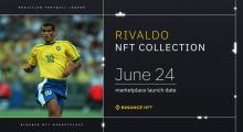 Ex-jogador de futebol Rivaldo lançará NFT na Binance na próxima semana