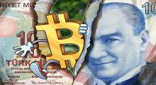 Bitcoin se tambalea por debajo de los USD 46,000 y 1 BTC supera las 800,000 liras turcas por primera vez