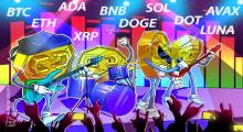 Análise de preços 19/01: BTC, ETH, BNB, ADA, SOL, XRP, LUNA, DOT, AVAX, DOGE