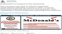 McDonalds’ın Son Ticari Marka Başvuruları Arasında Metaverse Yer Alıyor