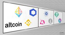 ビットコイン44000ドル台まで反落、国内上場銘柄のIOSTとPLTが一時前週比+60%に