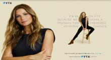 Corretora FTX lança nova campanha com Gisele Bündchen e anuncia doação de US$ 1 bilhão à caridade