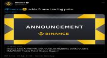 Binance 5 Yeni İşlem Çiftini Listeliyor: TRY Desteği