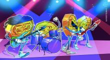 Criptomoeda musical dança na chuva com alta de 531% enquanto Ethereum e Bitcoin escorregam com The Merge e o Fed