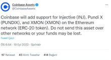 Coinbase Bugün 3 Yeni Altcoin Listeliyor