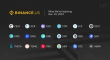 Binance US mostra criptomoedas que podem ser adicionas em breve na corretora