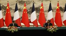 Macron in Guangzhou am letzten Tag der China-Reise