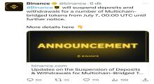 Binance’den Flaş Karar! 8 Altcoin İçin Para Yatırma ve Çekme İşlemlerini Kalıcı Olarak Durdurulacak!