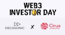 Cirus Invited to Attend the Web3 Investor Day Conference Sponsored by Decasonic