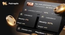 100% de Cashback: Privilégios únicos para jogadores VIP no Fairspin