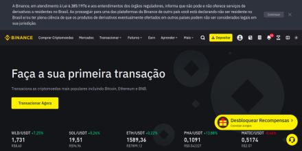 Oferta de derivativos da Binance não autorizada pela CVM continua acessível para brasileiros