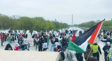 Pro-israelische und pro-palästinensische Demonstranten treten auf den Straßen Manhattans gegeneinander an