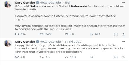 Son Dakika: SEC Başkanından İkinci Bitcoin (BTC) Kutlaması! Kriptoyla Barışıyor Mu?