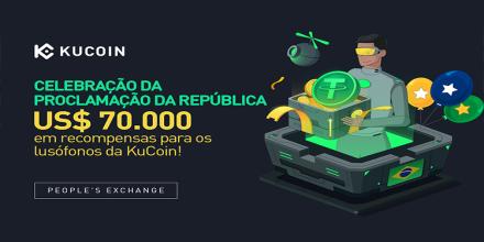 Celebração da Proclamação da República: US$ 70.000 em recompensas para os lusófonos da KuCoin!