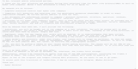 Hacker exige controle total sobre exchange; em troca, promete dobrar salário de funcionários