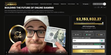 Vire dono de cassino com o Scorpion e receba rendimentos passivos diários