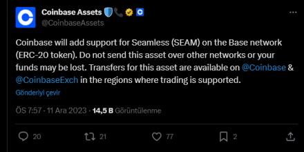 Son Dakika: Binance Duyurusundan Saatler Sonra Başka Yerden Listeleme Müjdesi