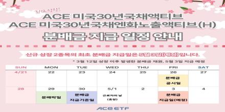 한투운용 美 30년국채 투자 ETF 2종, 첫 분배금 지급