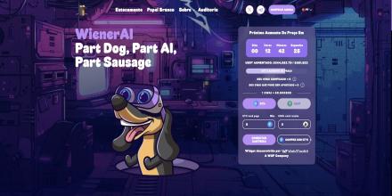 ICO da nova memecoin WienerAI adiciona recurso Trading Bot AI Companion e chega a US$ 1 milhão em arrecadação