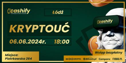 KryptoUć – bezpłatny meetup Cashify w Łodzi już 6 czerwca!