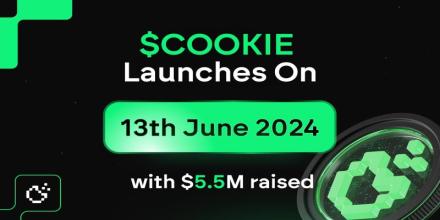$COOKIE sets to launch on June 13th after securing $5.5M from VCs such as Animoca Brands, Spartan Group, and Mapleblock Capital
