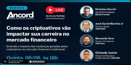 Certificadora de 28 mil agentes autônomos do mercado financeiro fará live sobre criptomoedas