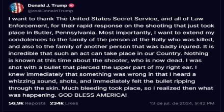 Criptomoedas ligadas a Donald Trump operam em forte alta após tentativa de assassinato ao ex-presidente dos EUA