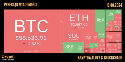 Przegląd wiadomości: kryptowaluty i blockchain [19.08.2024]