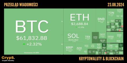 Przegląd wiadomości: kryptowaluty i blockchain [23.08.2024]