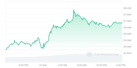 [마감 시세브리핑] 비트코인 5만6850달러, 이더리움 2340달러 부근