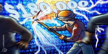 ビットコインのソロマイナー 18万ドル相当の報酬を獲得