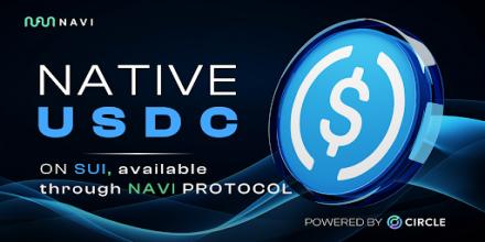 Sui 네이티브 USDC - NAVI 프로토콜에서 이용 가능