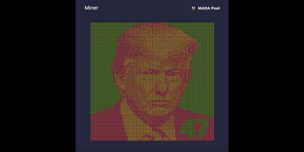 ビットコインブロックチェーンにトランプ次期大統領の肖像を刻印、マイニング大手MARA