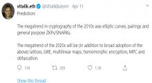 비탈릭이 예측하는 2020년대 암호학 메가트렌드