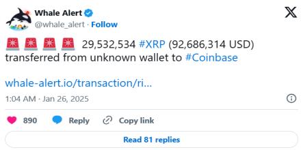 XRP Coin İçin Kritik İşlem: Yüklü Miktar Borsaya Gönderildi!