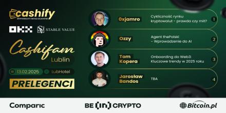 Spotkanie dla entuzjastów krypto i Web3 – Cashify już 13 lutego w Lublinie