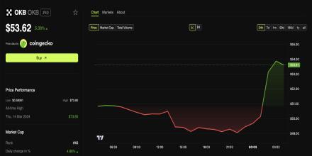 OKX rozważa IPO w USA: Token OKB rośnie o 5%