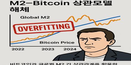“M2(통화공급량)-비트코인 가격 상관 모델은 과적합 문제에 취약”