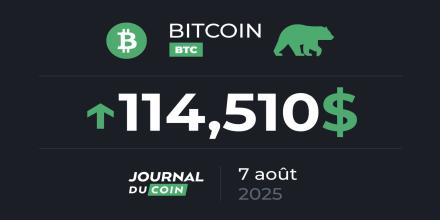 Chute du BTC ? Les investisseurs accumulent sans trembler ! – Bitcoin le 7 août