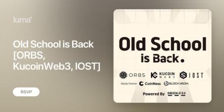 디파이 L3 강자 오브스(ORBS), 아이오에스티(IOST)와 18일 공동 밋업 개최