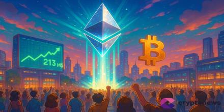 Ethereum écrase Bitcoin : les ETF ETH attirent 213 M$ en pleine reprise du marché