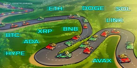 Análise de preços em 19/09: BTC, ETH, XRP, BNB, SOL, DOGE, ADA, HYPE, LINK e AVAX