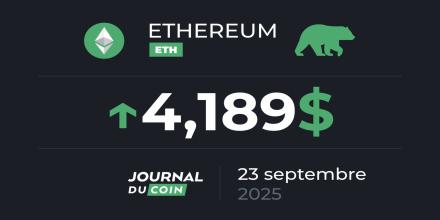 Opportunité sur le cours d’ETH après la baisse ? – Ethereum le 23 septembre