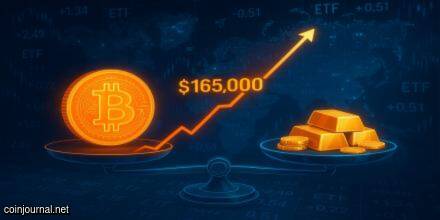 JPMorgan sees Bitcoin climbing to $165,000 by year-end, citing gold valuation gap