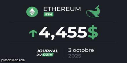 ETH doit franchir les 4 700 $ pour libérer son potentiel ! Ethereum le 3 octobre