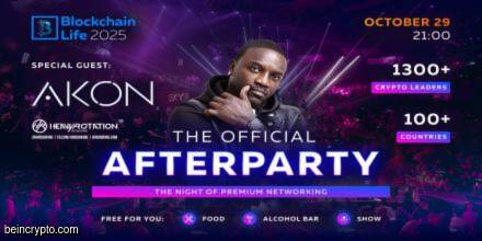 Blockchain Life 2025 in Dubai: The Legendary Akon Will Perform an Exclusive Set at Official Afterparty
