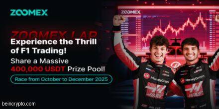 Zoomex Partners With MoneyGram Haas F1 to Launch “Zoomex Lap” Trading Event With a $400K Prize Pool